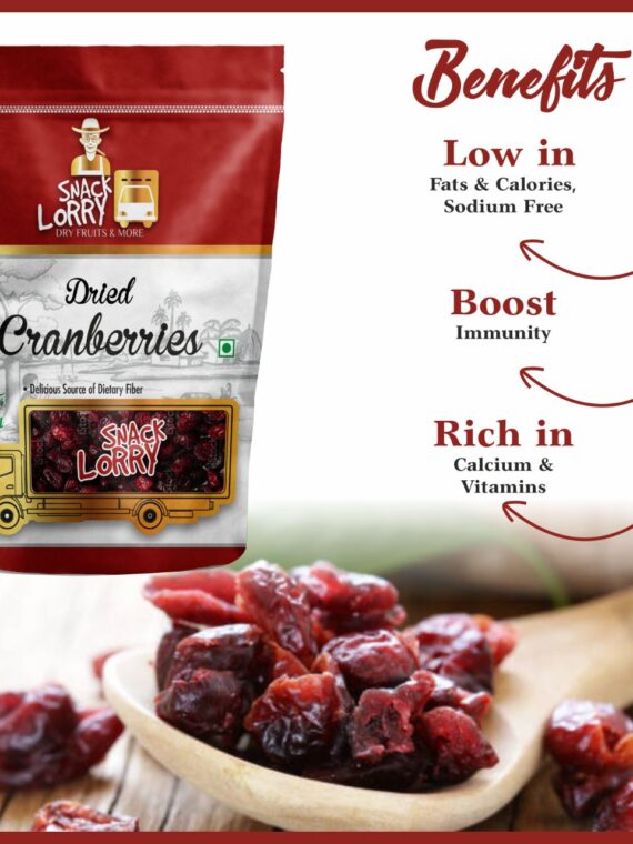 Dried Cranberries 200gm – Snack Lorry